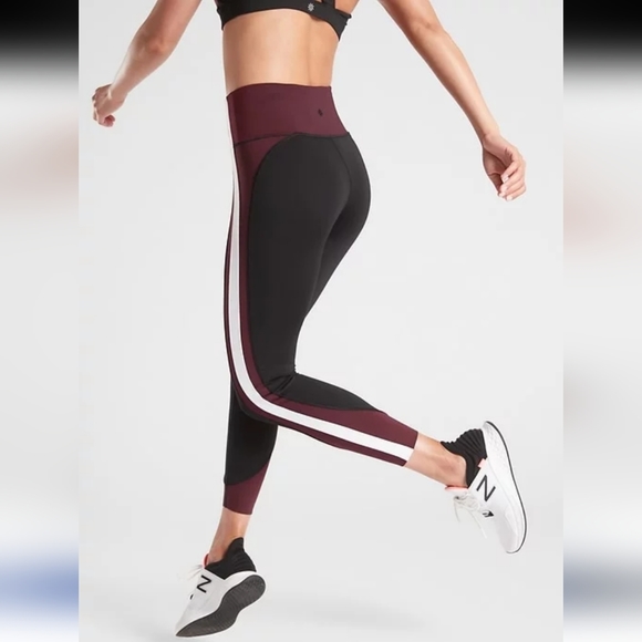 Athleta | Pants & Jumpsuits | Athleta Crunch Colorblock 78 Tight ...